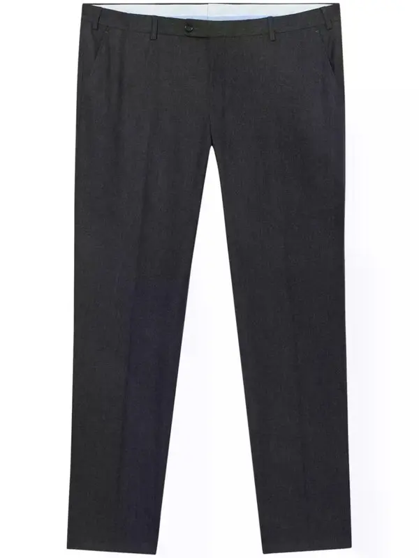Brooks Brothers Tailored Virgin Wool Trousers - Grey
