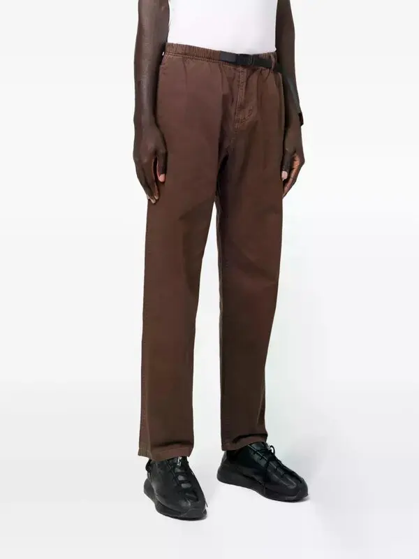 Gramicci Belted-waist Straight-leg Trousers - Brown