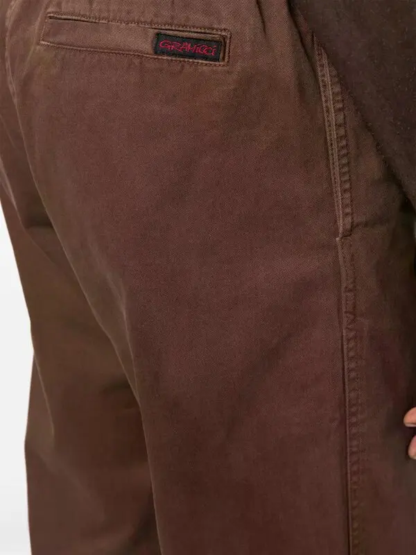 Gramicci Belted-waist Straight-leg Trousers - Brown
