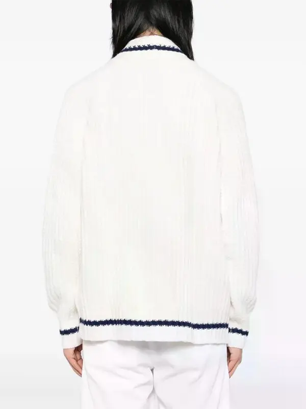 Kiton Logo-patched Knit Cardigan