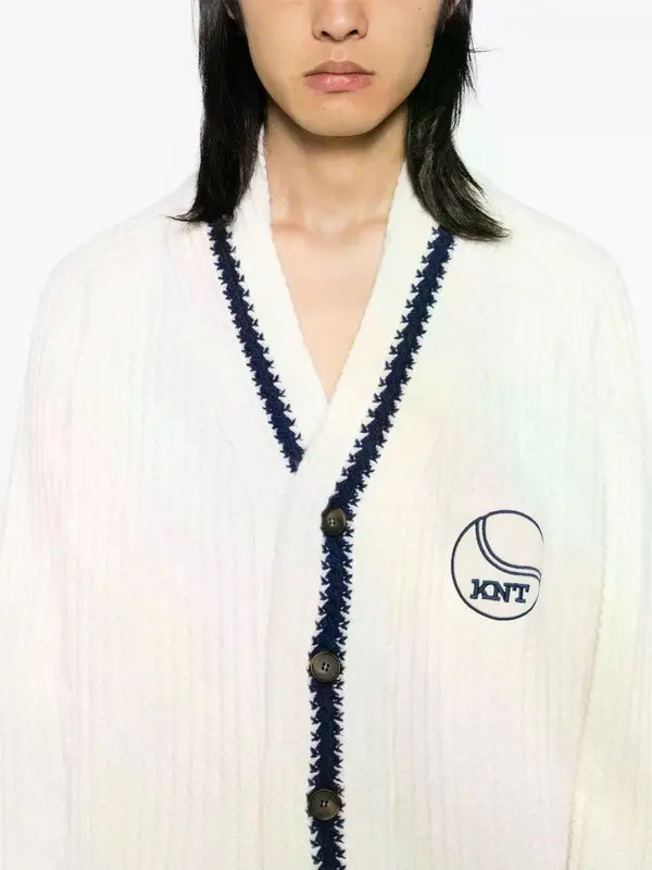 Kiton Logo-patched Knit Cardigan