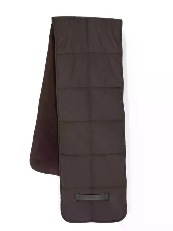 SPOONYARD Logo-appliqué Padded Scarf - Brown