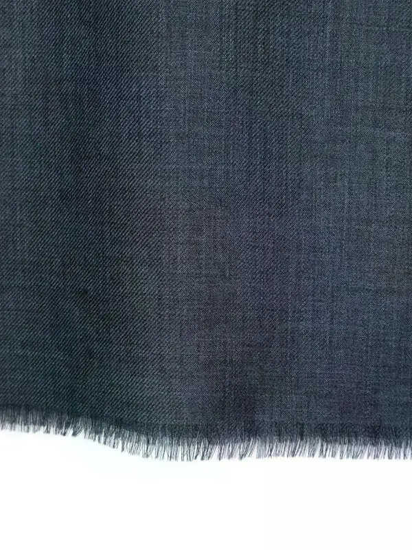 D4.0 Fringed Scarf - Blue
