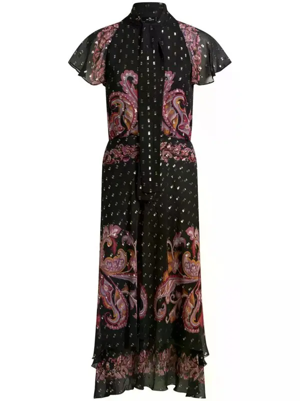 Etro Silk Fil-coupé Dress