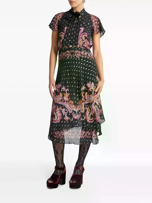 Etro Silk Fil-coupé Dress