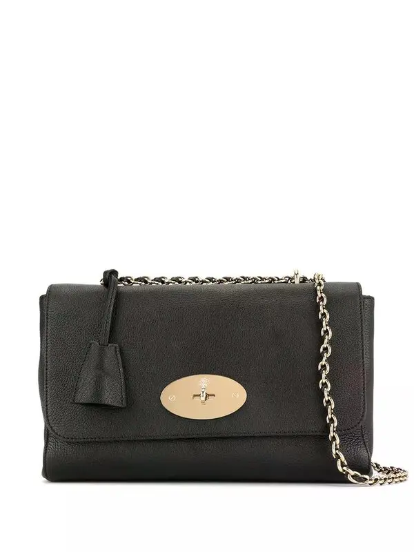 Mulberry Lily Leather Shoulder Bag - Black
