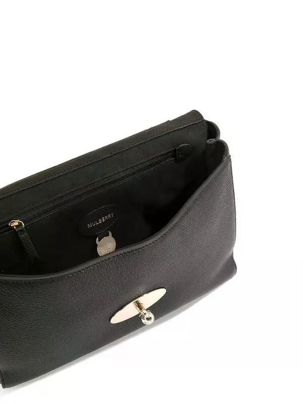 Mulberry Lily Leather Shoulder Bag - Black