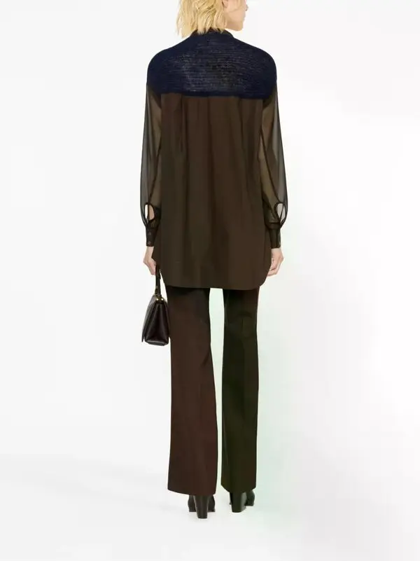 Undercover Panelled Poplin Shirt