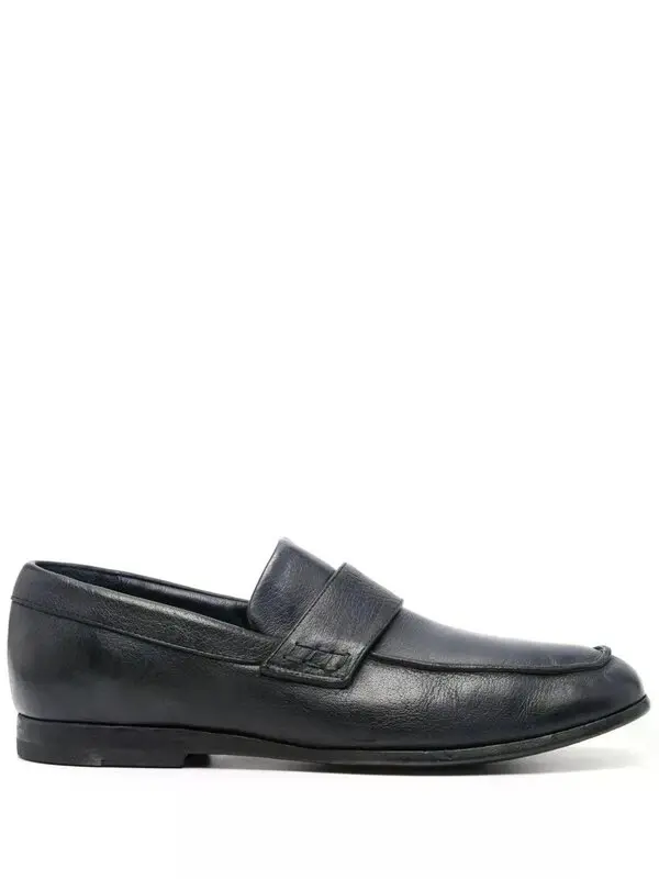 Moma Pebbled-leather Loafers