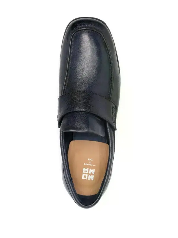 Moma Pebbled-leather Loafers