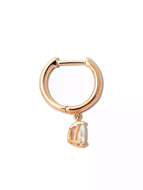 ANITA KO 18kt Rose Gold Diamond Huggie Earring