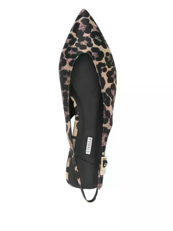 LE SILLA Leopard Print Ballet Flats