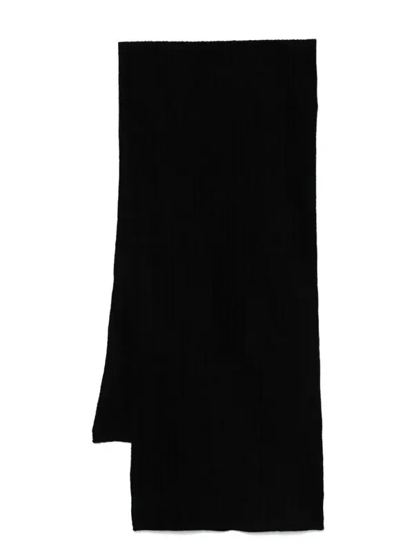 LADY ANNE Cable-knit Scarf - Black