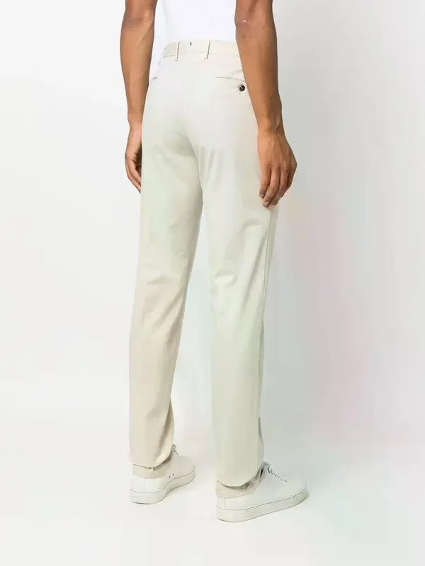 PT TORINO Straight-leg Chino Trousers - Neutrals