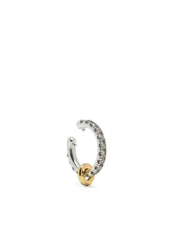 SPINELLI KILCOLLIN 18kt Yellow Gold And Sterling Elara Sg Diamond Ear Cuff - Silver