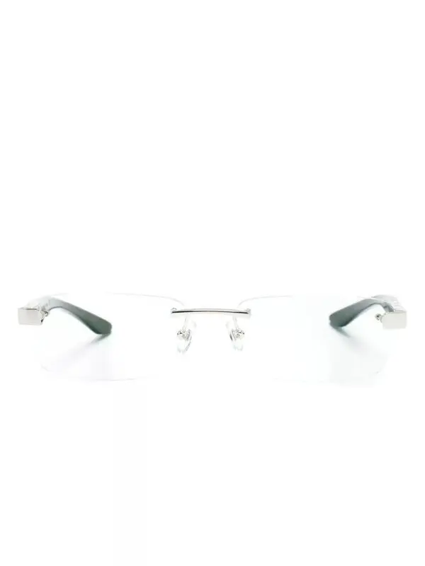MAYBACH EYEWEAR The Artist Iii Rectangle-frame Glasses - Brown