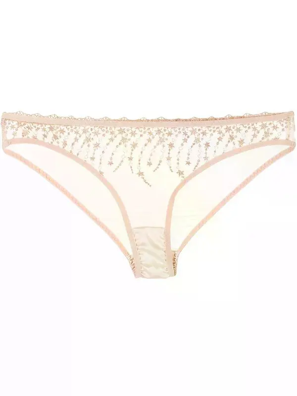 GILDA & PEARL Under The Stars Sheer Briefs - Neutrals