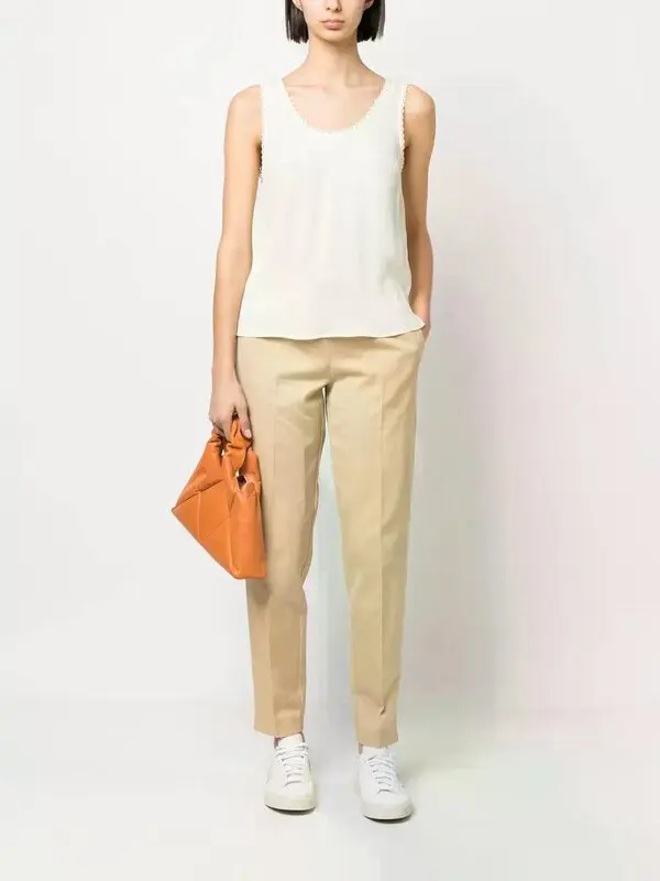 TWINSET Drawstring Waist Logo Plaque Trousers
