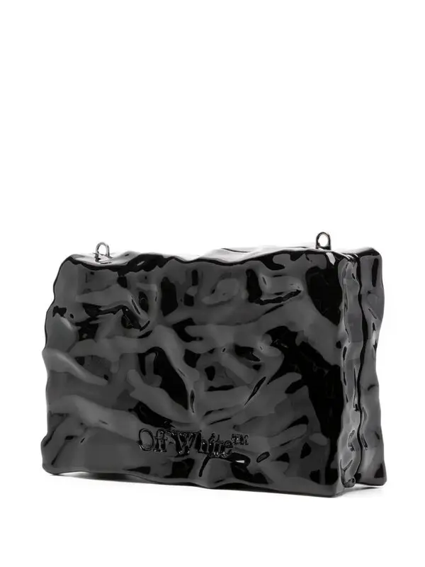 Off-White Textured Clutch Bag