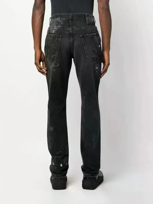 032C Distressed-finish Painter's Jeans