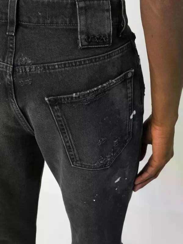 032C Distressed-finish Painter's Jeans