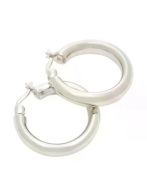Tom Wood Medium Classic Thick Hoop Earrings