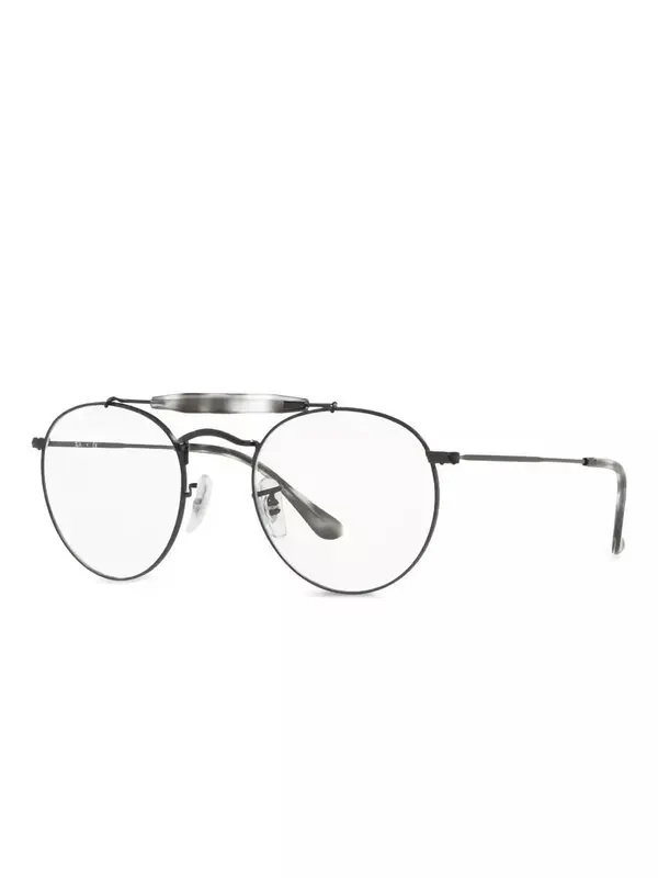 Ray-ban Round-frame Glasses - Black