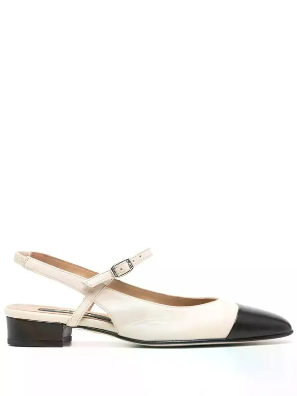 CAREL Oceano Slingback Toe Ballet Sandals - Neutrals