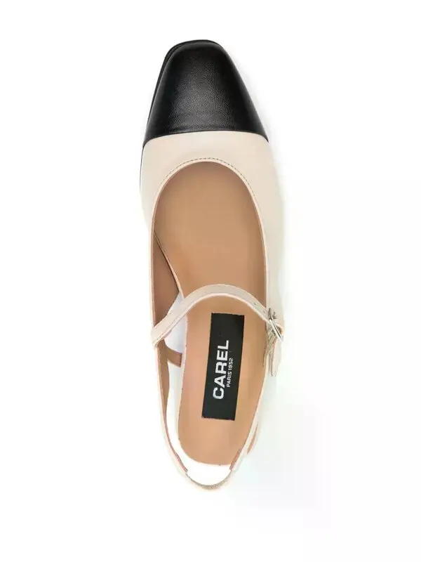 CAREL Oceano Slingback Toe Ballet Sandals - Neutrals