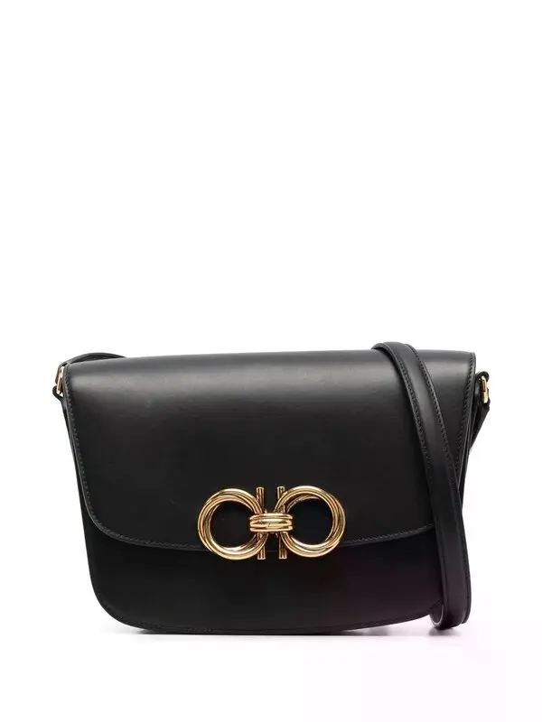 FERRAGAMO Gancini Leather Shoulder Bag