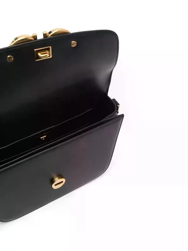 FERRAGAMO Gancini Leather Shoulder Bag