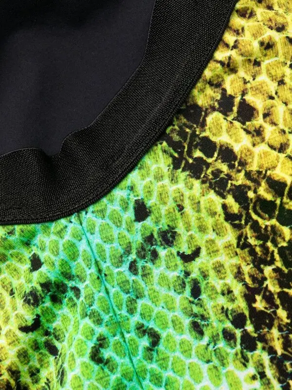 NOIRE SWIMWEAR Snake-print One-piece Swimsuit