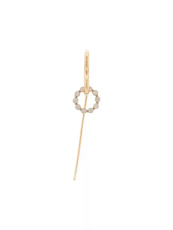 Charlotte Chesnais 18kt Yellow Gold Swing Unit Diamond Single Earring - Metallic