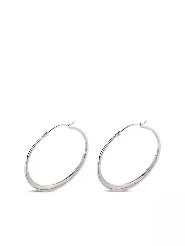 DINNY HALL Signature Hoop Earrings - Silver