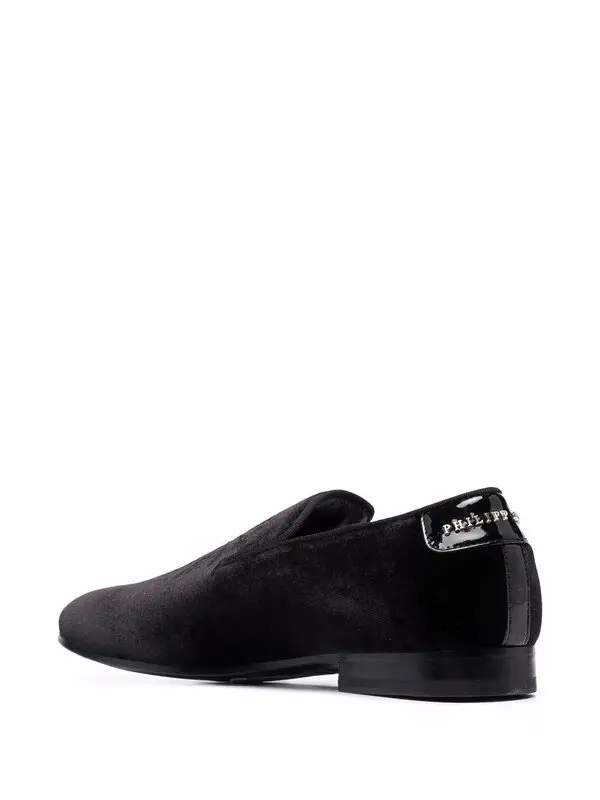 Philipp Plein Palm Embroidered Loafers