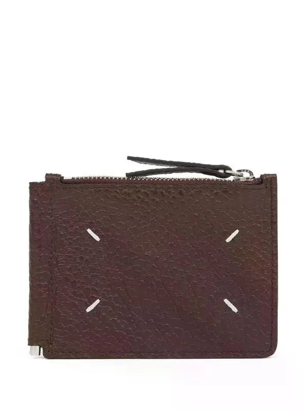 MAISON MARGIELA Slim 2 Pincer Wallet - Brown