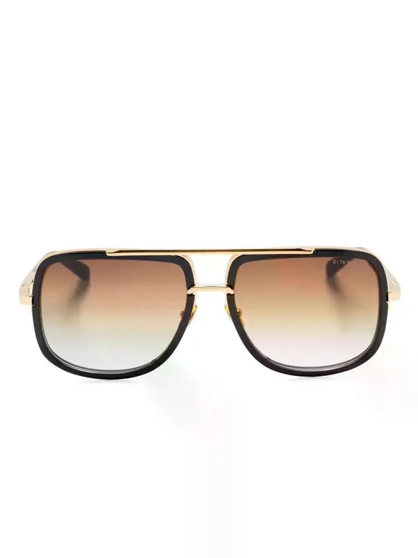 Dita Mach-one Aviator Sunglasses - Black