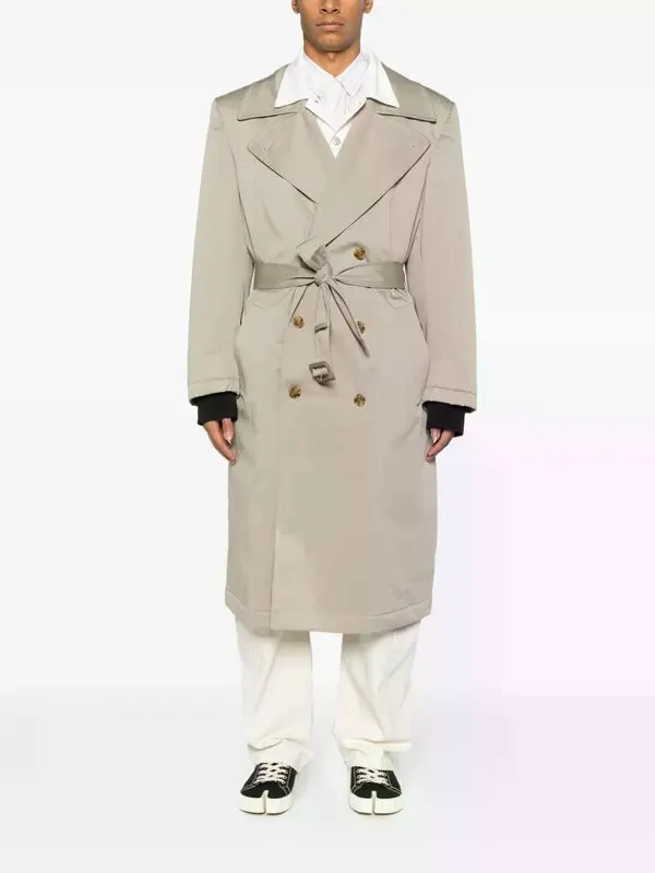 MAISON MARGIELA Belted Double-breasted Coat