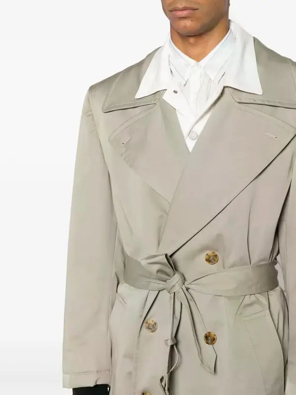 MAISON MARGIELA Belted Double-breasted Coat