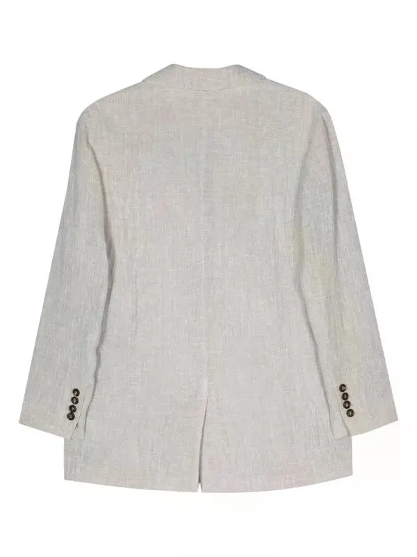 Brunello Cucinelli Intertwined Linen-blend Blazer