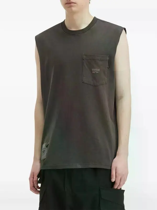 MUSIUM DIV. Sleeveless Pocket T-shirt