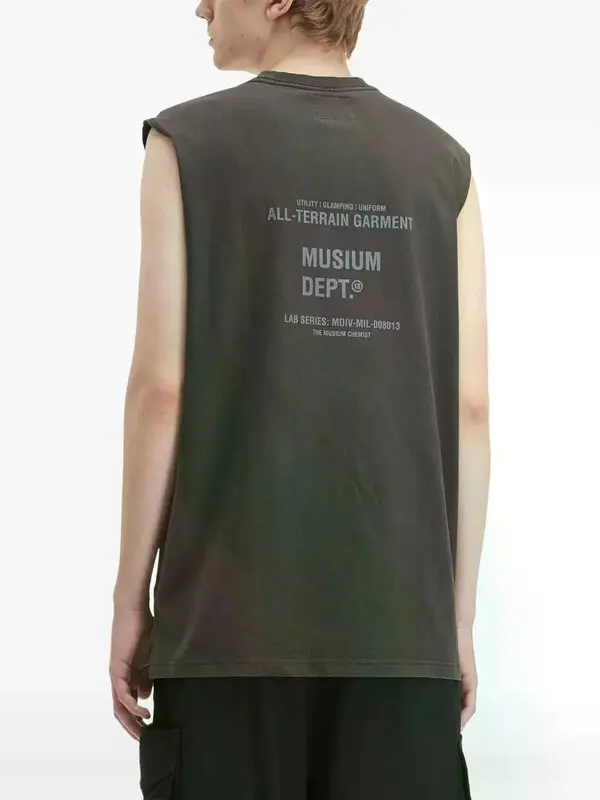 MUSIUM DIV. Sleeveless Pocket T-shirt