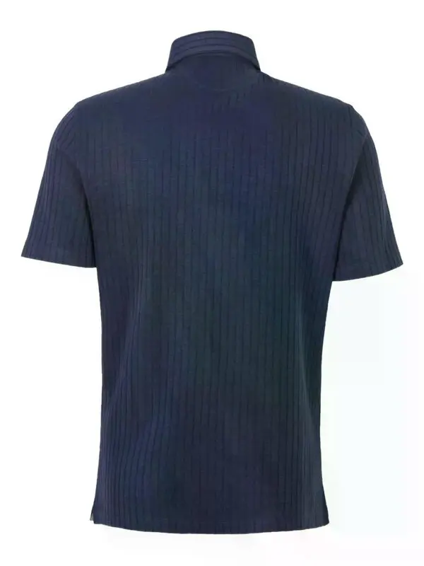Brunello Cucinelli Ribbed-knit Polo Shirt