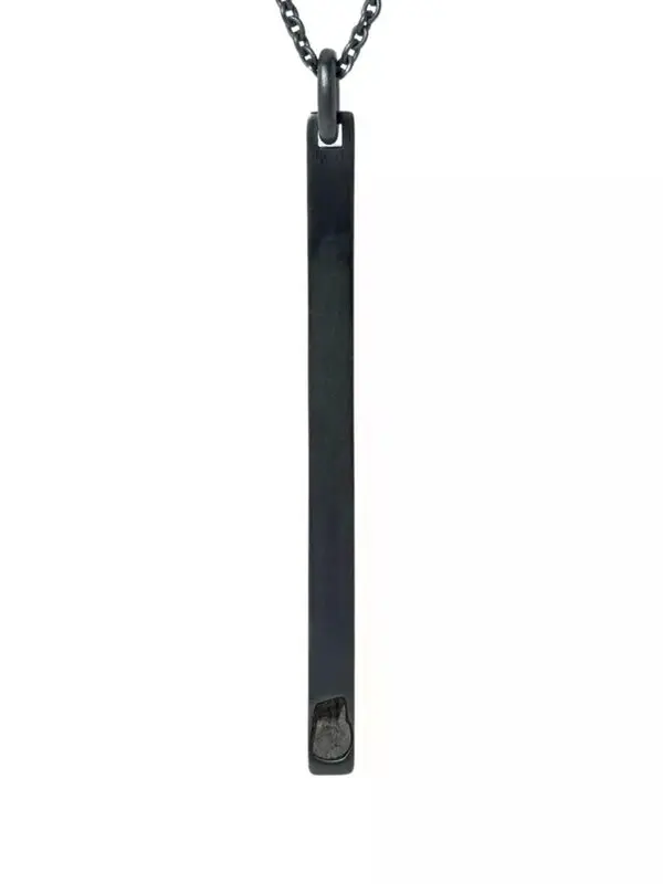 PARTS OF FOUR Plate Necklace - Black