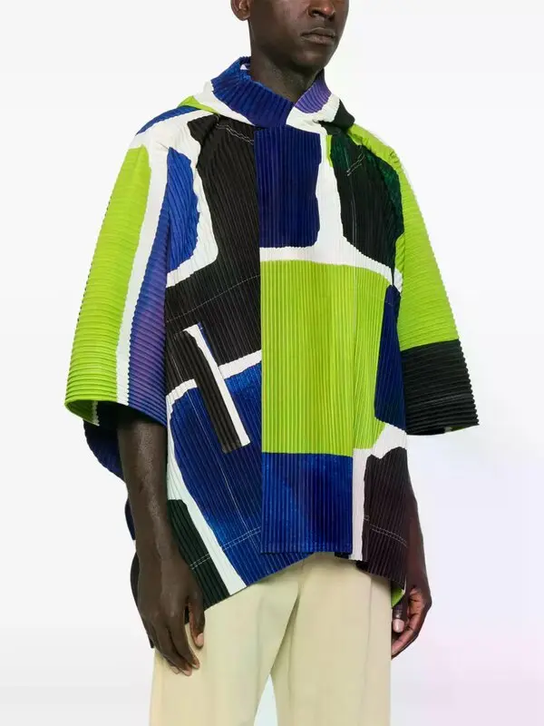 Issey Miyake Landscape Plissé-effect Jacket