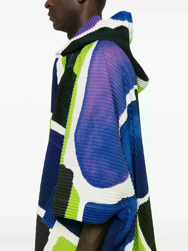 Issey Miyake Landscape Plissé-effect Jacket