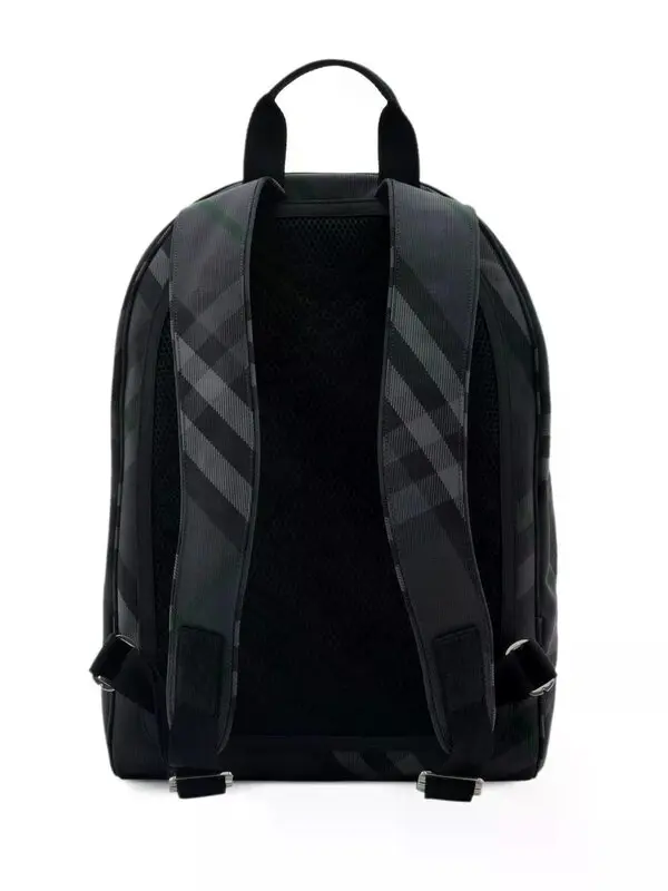 Burberry Equestrian Knight Motif Grid Backpack