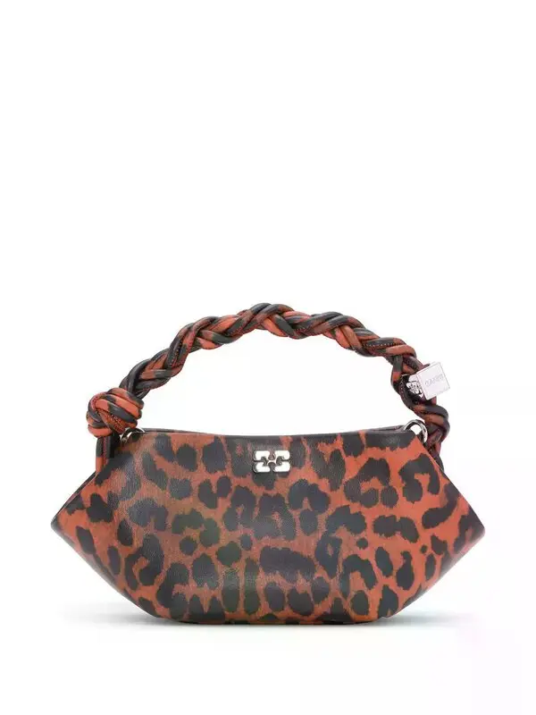 GANNI Leopard-print Mini Bag - Red