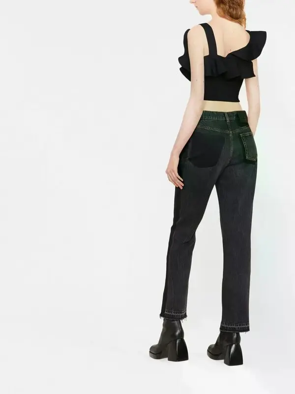 Alexander McQueen Gathered-neckline Cropped Top