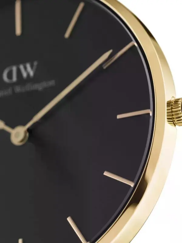 DANIEL WELLINGTON Petite Evergold 36mm Watch - Black